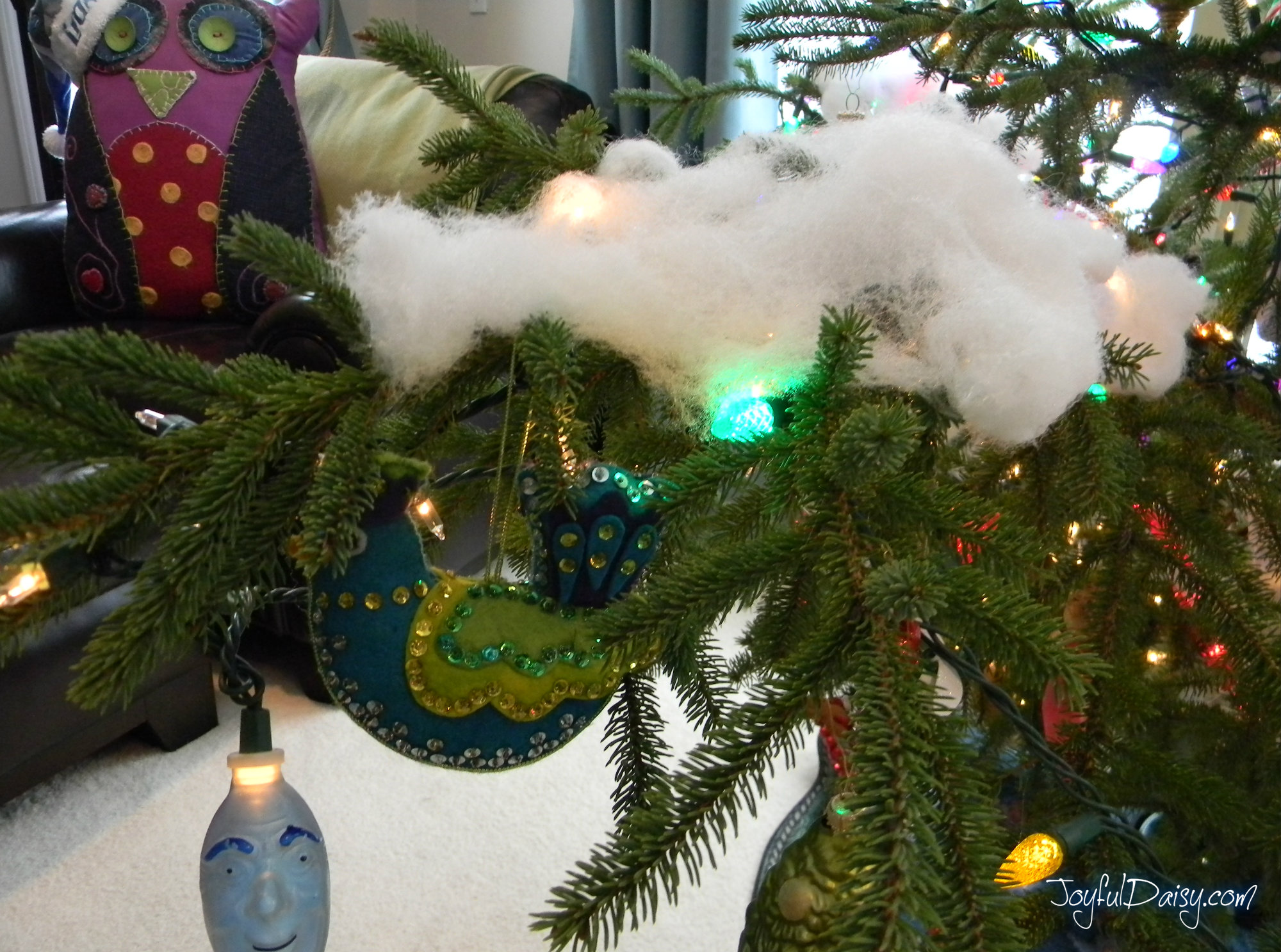 decorating a charlie brown tree - JOYFUL DAISY