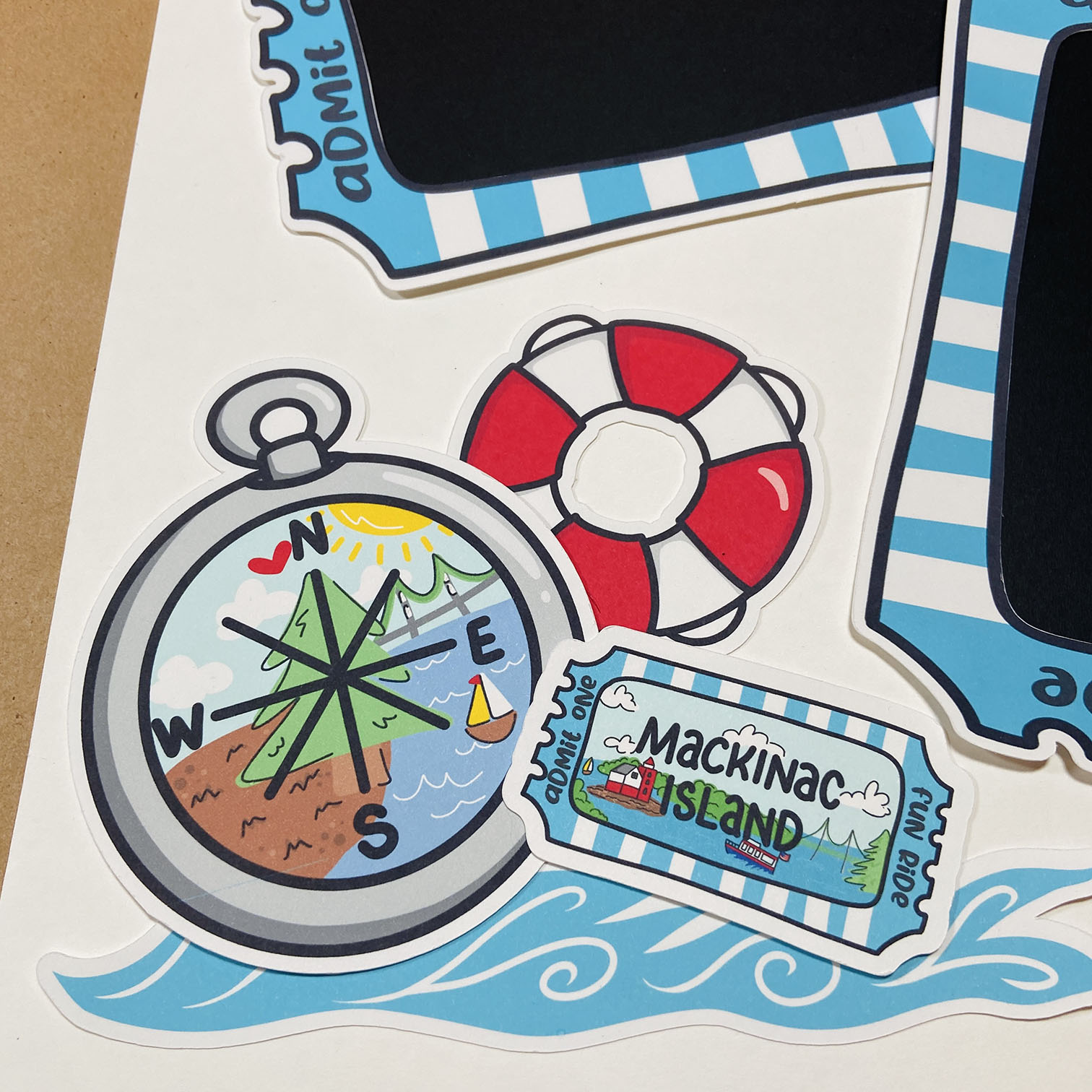 Creative Layouts with Mackinac Island Diecuts - JOYFUL DAISY